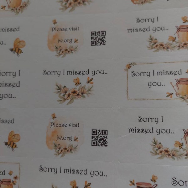 Mini Postcards JW Bee Was It Designed Informal Witnessing - Etsy