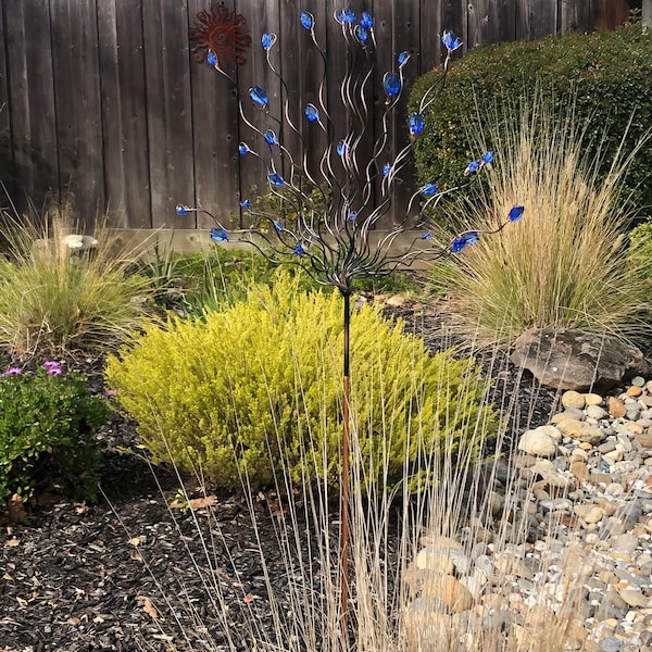 Butterfly Kinetic Balancing Garden Art Stake - Etsy