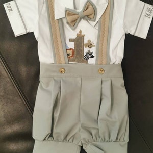 Personalized Boys 5 Pieces Black Ring Bearer Suit Set Boys Custom ...