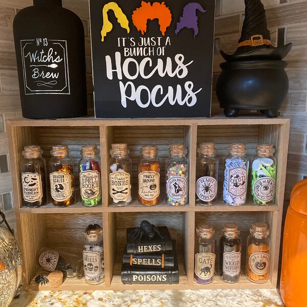 It's Just a Bunch of Hocus Pocus Sisters 3D Wood Signs | Halloween Sign ...