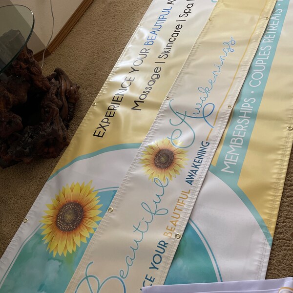 Custom 10x10 Tent Craft Show Package, Front 1x9 Banner, Back 3x8 Sign ...