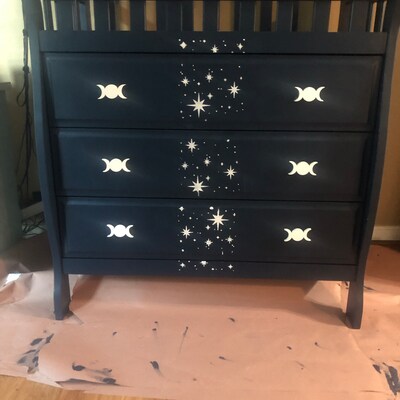 Triple Moon Drawer Knobs / Cabinet Pulls 3D Printed Gothic Home Decor ...