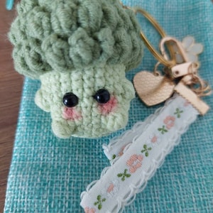 Cute Crochet Broccoli Keychain - Etsy