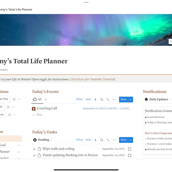 Notion Template Student Planner | Academic Planner, School Planner for ...