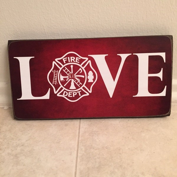 Firefighter Gift, Fireman Gift, Firefighter Decor, Fireman Decor ...