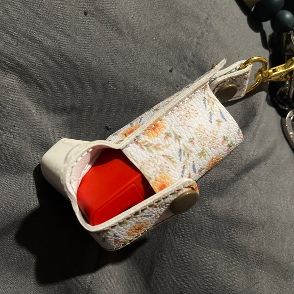 Cottagecore Wildflower Inhaler Case Keychain,inhaler Holder Keychain ...
