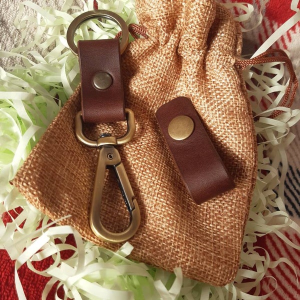 Leather Key Fob, Clip Key Chain, Leather Keychain - Etsy