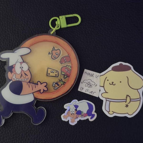 Pomni and Caine Acrylic Epoxy Keychain - Etsy