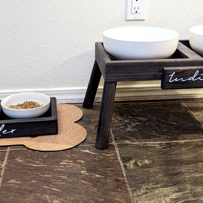 Tall Bowl Stand Elevated Dog Bowl Feeder Raised Dog Feeder Dog Lick Mat ...