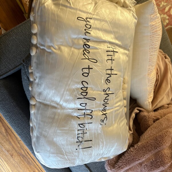 Personalized Pillow, Customize Pillow Words and Letters, Address Pillow ...