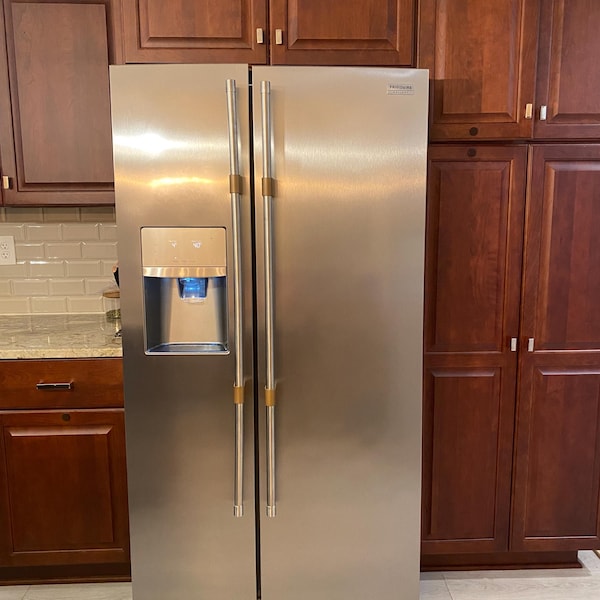 Stainless Steel and Brass Long Pull Handle Appliance Door Hardware ...