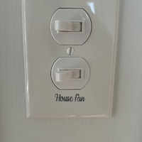 Custom Light Switch Labels // Light Switch Stickers // Light Plate ...