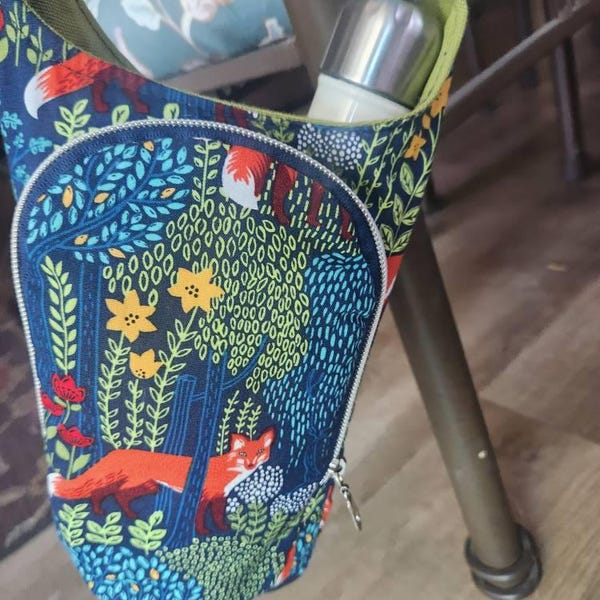 Water Bottle Sling Bag With Wallet Pocket--fox and Flora - Etsy