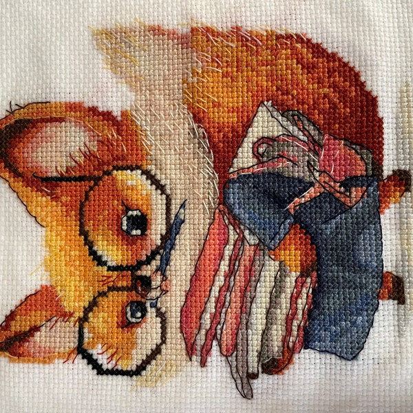 Blue Roof English Cottage Cross Stitch Pattern Cosy House With Rose ...