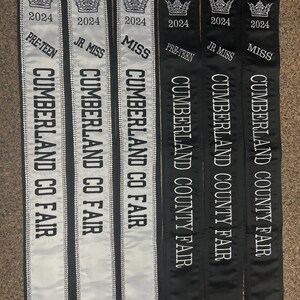 Pageant Sashes Pink Satin / Hot Pink Trim/ 16 Diamond Rhinestones Mesh ...