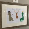 Printable Christmas Footprint Art, Reindeer Snowman Christmas Tree ...