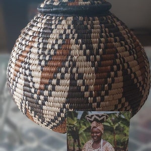 African Storage Plant Basket // Kenya Kiondo Basket // Woven - Etsy