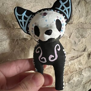 Original Sugar Skull Bunny Figurine Hand Painted 3D Printed - Etsy