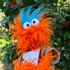 Orange Shaggy Chin Pro Monster Hand Puppet - Etsy