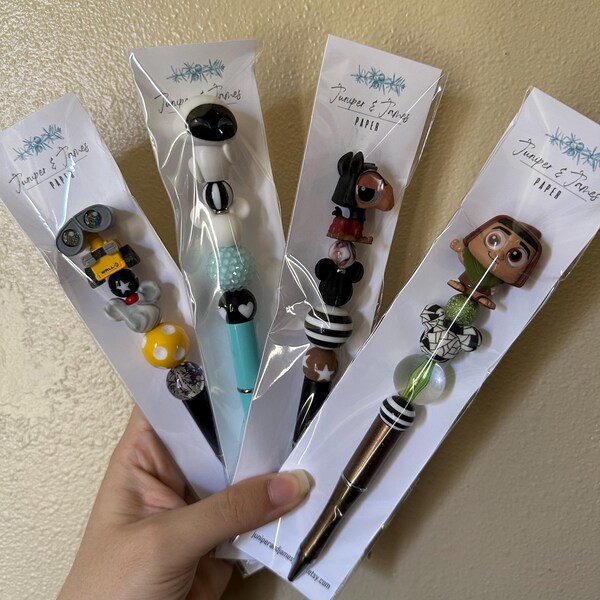 Encanto Inspired Autograph Pen, Beaded Ballpoint Pen With Disney ...
