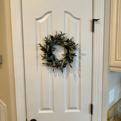 Olive Leaf Wreath, Olive Wedding Wreath, Farmhouse Olive Decor, Olive ...