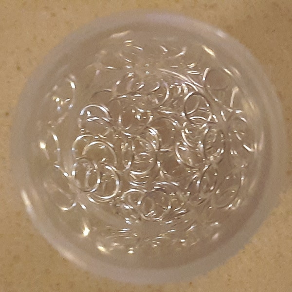 50pcs - .925 Sterling Silver 5mm Open Jump Rings 20g, Made in USA, SS7 ...