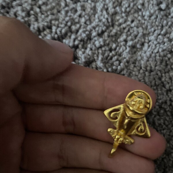 Quimbaya Flyer Pin Ancient Aircraft 24k Gold Plated Golden Jet-3 ...
