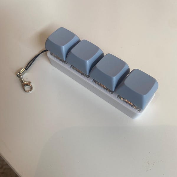 4 Key Mechanical Keyboard Fidget Keychain - Etsy
