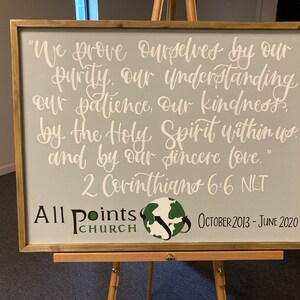 Custom 11x14 Canvas Quote Art Hand-painted Calligraphy - Etsy