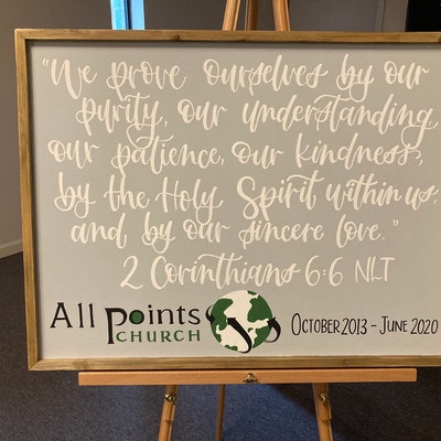 Custom 11x14 Canvas Quote Art Hand-painted Calligraphy - Etsy