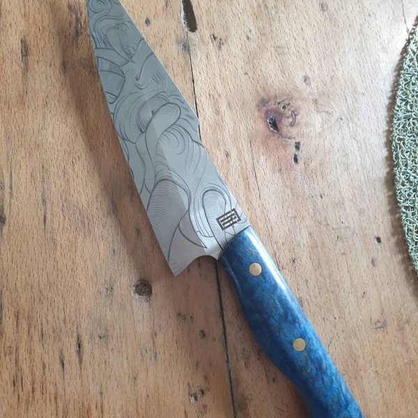 Handmade Chef Knife, Custom Kitchen Knife, Hand Forged Chefs Knife, - Etsy