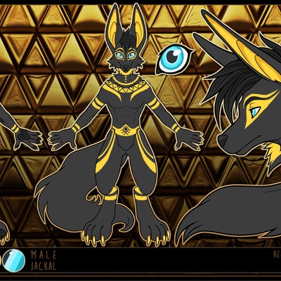 Reference Sheet Furry / Anthro / Fursona/ Custom Character Illustration ...
