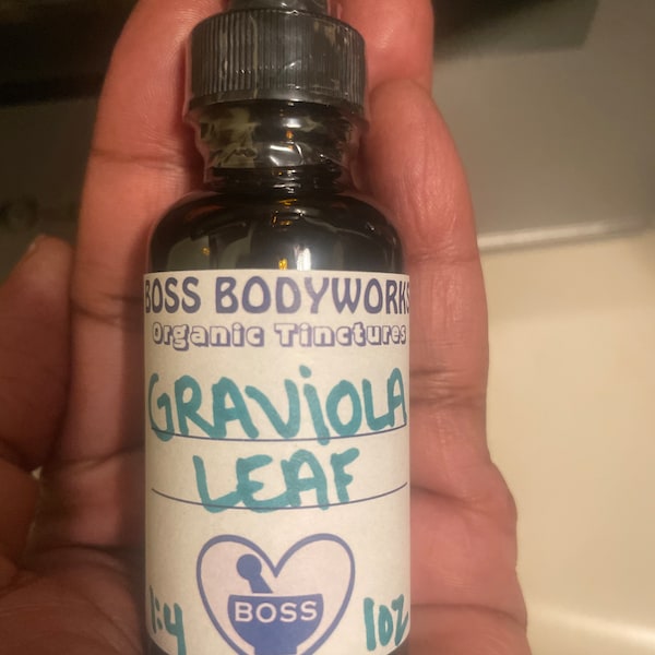 Organic SOURSOP Tincture GRAVIOLA LEAF - Annona Muricata Herbal Extract ...
