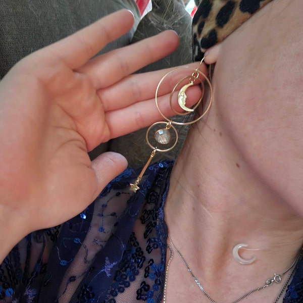 One Magic Moment | Crystal Quartz Moon Magical Goddess Hippie Celestial Boho Witchy Earthy Magic ...
