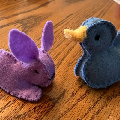 Sewing Pattern PDF Felt Baby Bunny / Rabbit Instant Download DIY ...