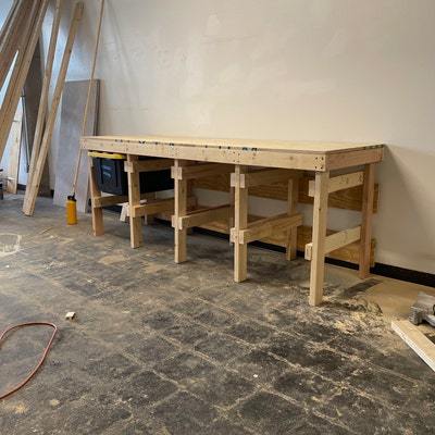 Workbench Plans for 8ft by 2ft Work Bench Can Be Built for 95.06 ...