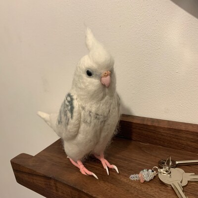Cockatiel 1 :wool Parakeetstuffed Animals - Etsy