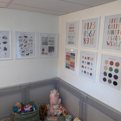 Rainbow Classroom Decor, Set of 8 Classroom Prints, Educational Prints ...