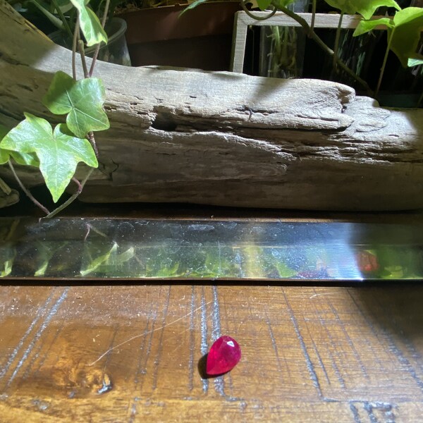 Ruby Corundum 5 Loose Rough Stone, Lab Created Ruby Boules, Rough for ...