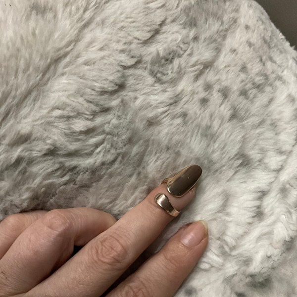 2 Fingertip Rings Fingernail Art Trendy Open Adjustable Rose Design ...