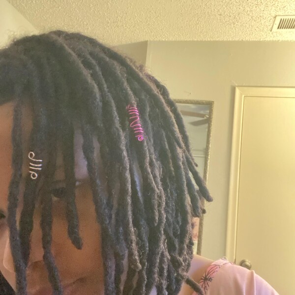 Loc Jewelry Silver Stars Set of 3 Dread/braid Charms Dreadlock Coils ...