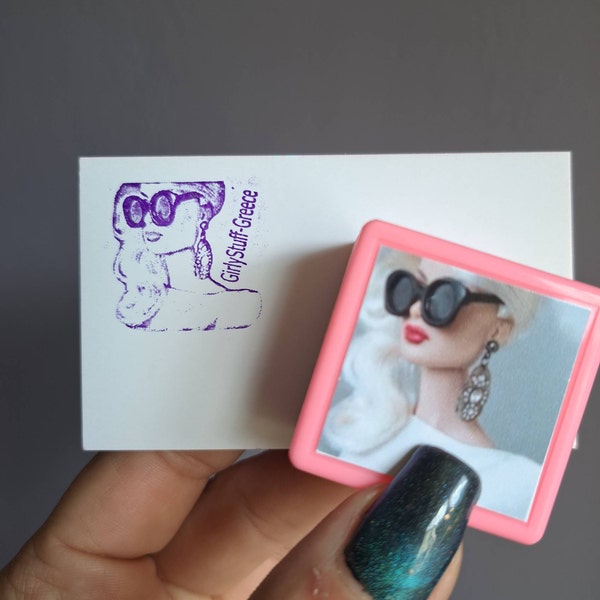 Custom Pet Stamp Self Inking-cat Dog Portrait Pre Inked Stamp ...