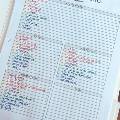 Student Printable Planner Undated College Student Planner Academic High ...