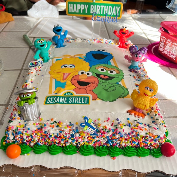 Happy Birthday Street Sign Personalized Happy Birthday Cake Topper ...