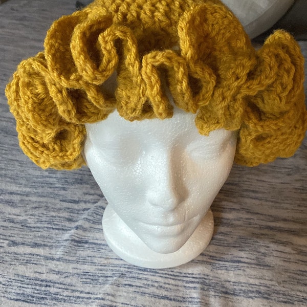 Crochet Granny Square Bucket Hat | Crochet Ruffle Brim Hat | Granny ...