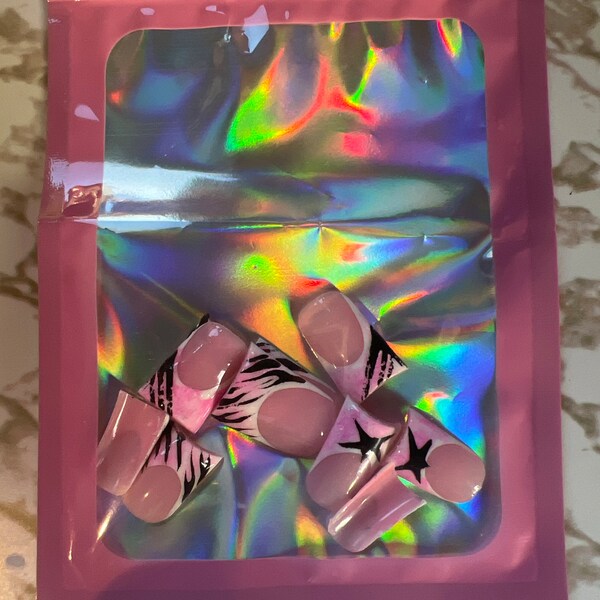 Simple Brat French Acrylic Duck Press Ons nails Only - Etsy