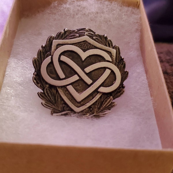 Polyamory Badge - Poly Pride Pin - Infinity Heart - Handcrafted Pewter ...
