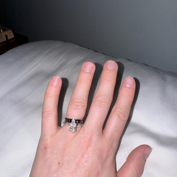 4mm Wide Charlotte Ring, Fluffy Slim Ring, Puffy Stacking Ring, Ribbed ...
