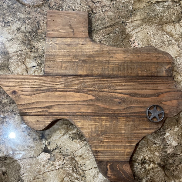 Texas Wood State Cut Out, Custom State Sign, Signage, Housewarming ...