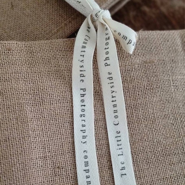 Personalised Cotton Ribbon 20mm Herringbone Weave - Etsy